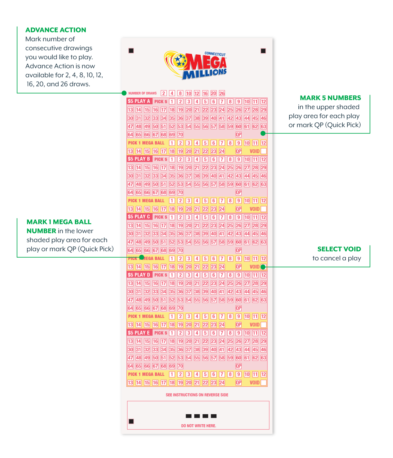 CT Lottery Official Web Site - Mega Millions - How To Play