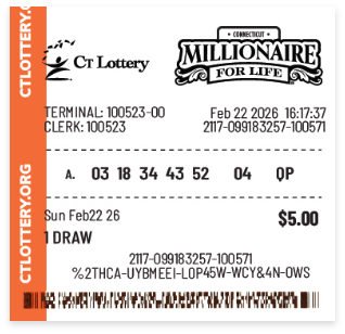 CT Lottery Official Web Site - Millionaire For Life - How To Play