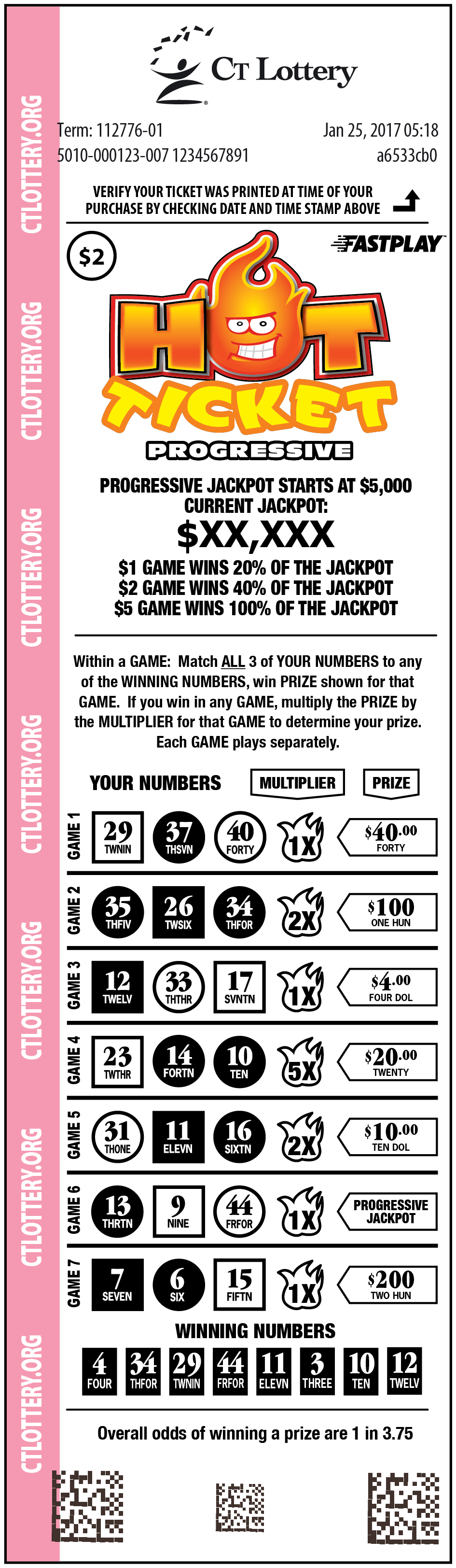 CT Lottery Official Web Site - Fast Play